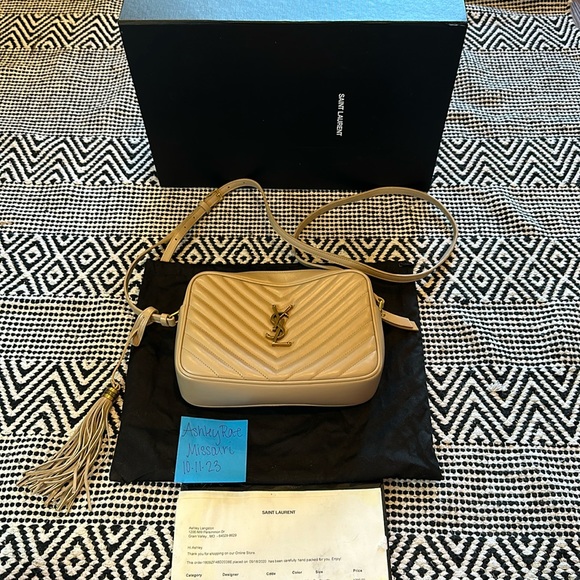 Yves Saint Laurent | Bags | Ysl Chevon Leather Monogram Lou | Poshmark